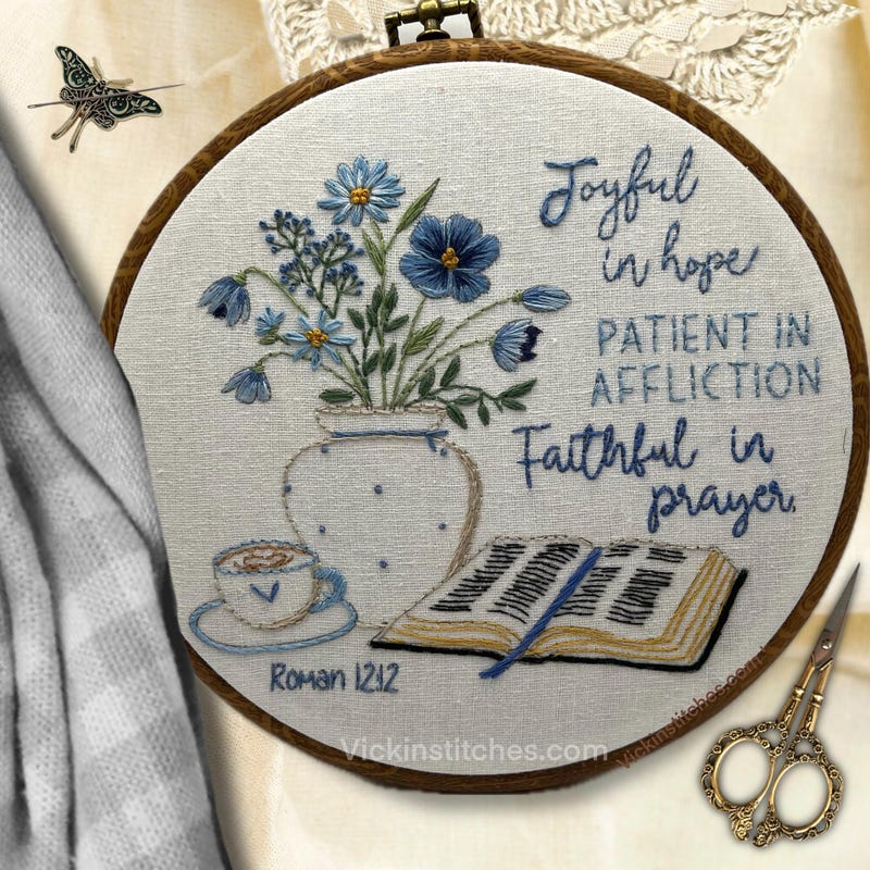 Bible Verse Hand Embroidery - Etsy