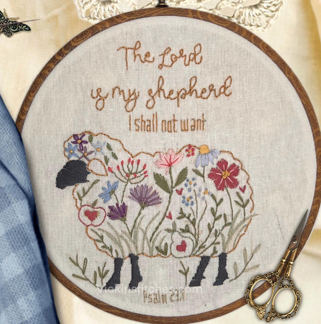 Christian Embroidery Kit for Beginners. Christian Woman Embroidery ...