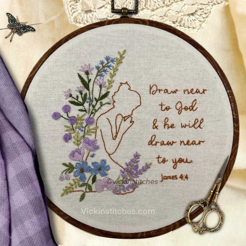 Bible Verse Embroidery - Etsy