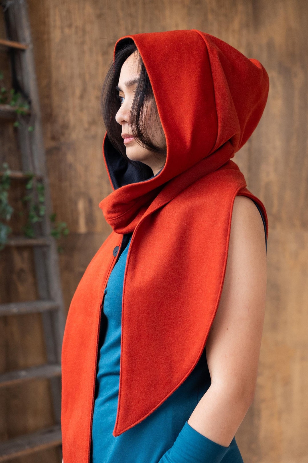 Wanderer Hood - Wool Version // Scarf / Shawl / Hood - Etsy