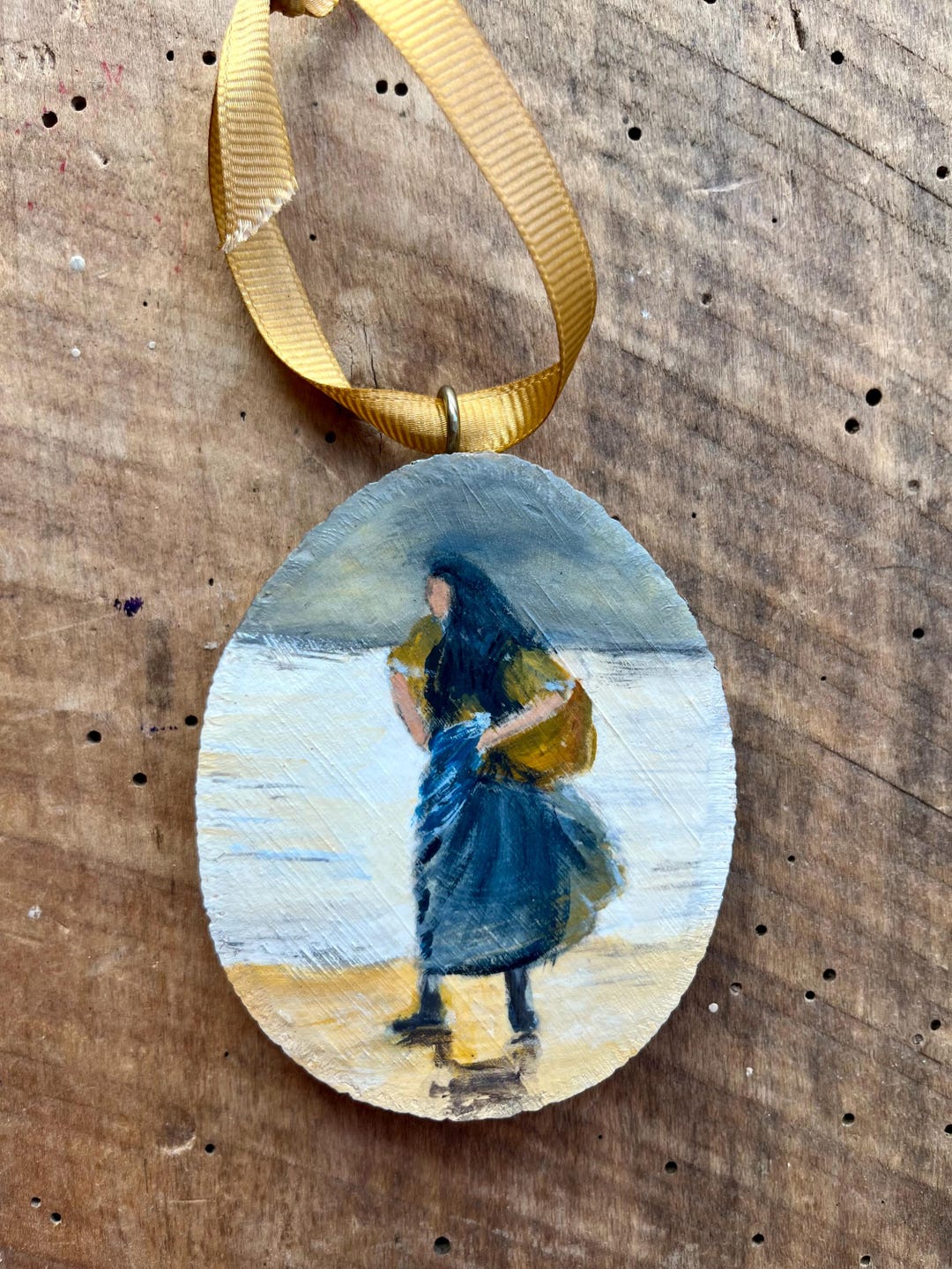 Hand Painted Winslow Homer Christmas Ornament "fisherwoman, 1882" - Etsy