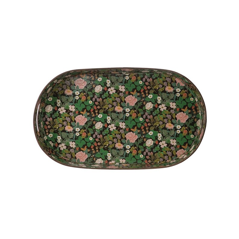 Oversized Metal Floral Tray Large Serving Tray Display Decor - Etsy