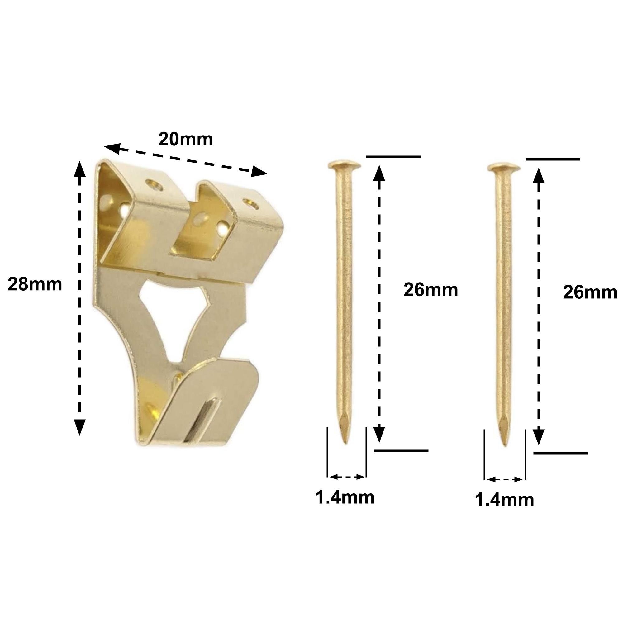 Picture Hooks With Nails, Picture Hangers-wood & Plasterboard - Made in ...