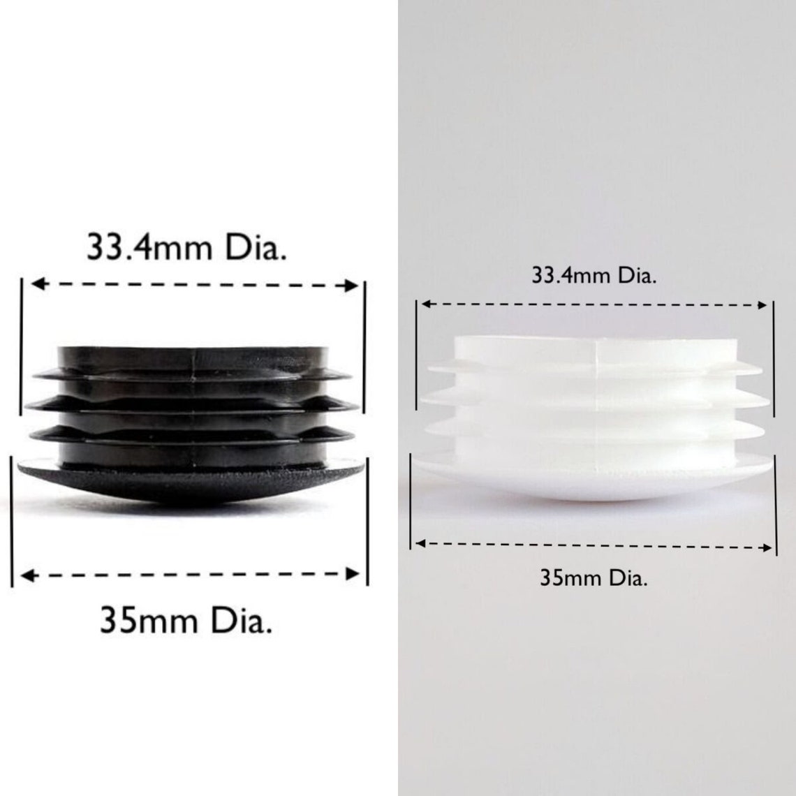 Round Domed Plastic Enc Caps Made in Germany - Etsy