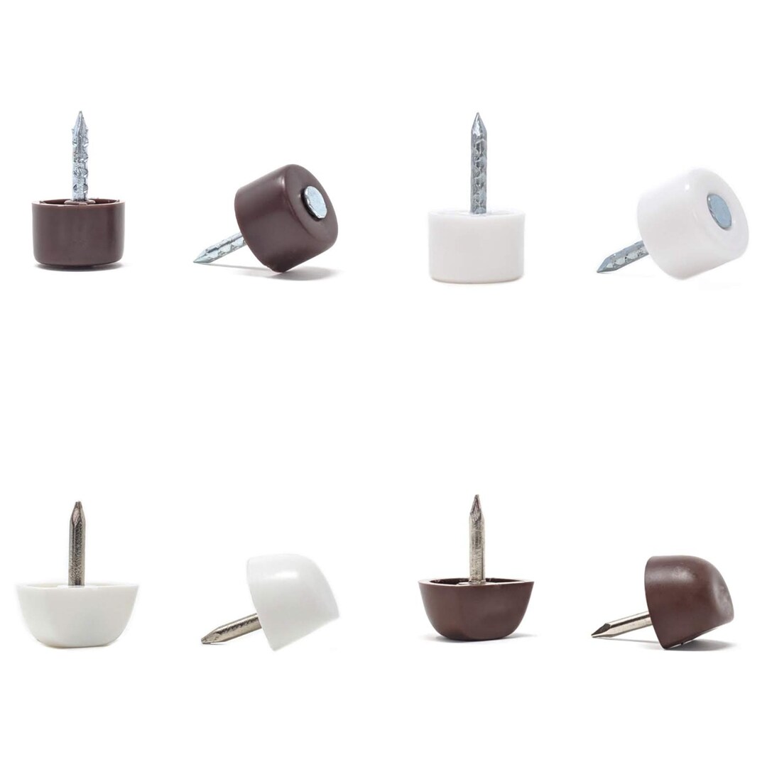 Shelf Support Pegs Studs Nail-in Brown or White, Sold in Various Pack ...