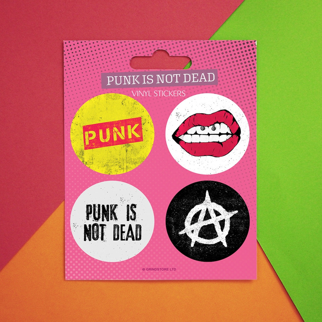 Punk is Not Dead Vinyl Sticker Set - Etsy