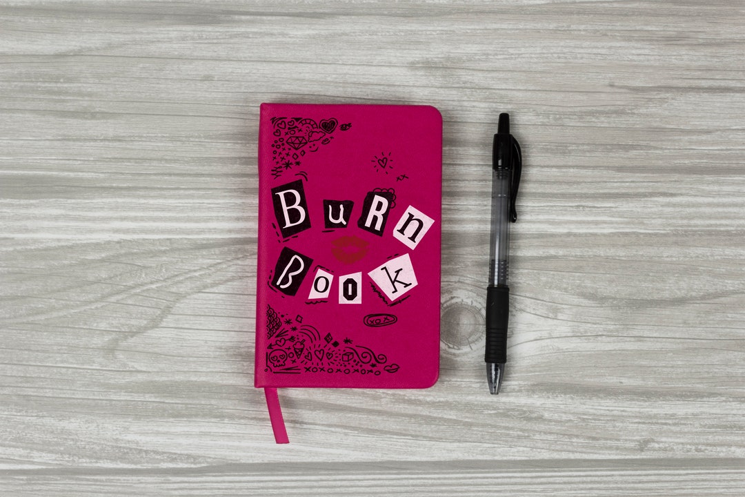 Burn Book Pink A6 Hard Cover Notebook - Etsy