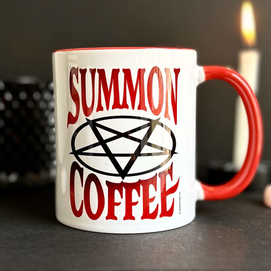 Taza interior de dos tonos Summon Coffee Red - Etsy México