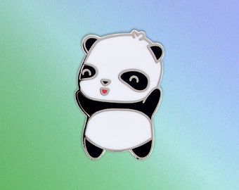 Panda Enamel Pin Panda Pin Badge Panda Pin Panda Badge - Etsy