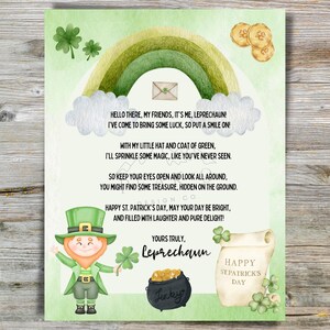 Leprechaun Letter to Child | Letter From Leprechaun | St. Patrick's Day ...