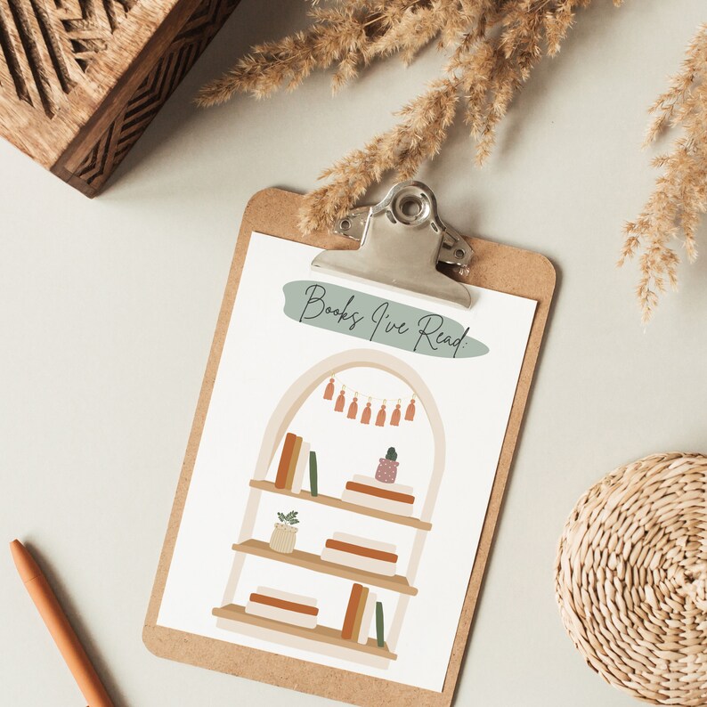 Book Tracker Printable Reading Log Printable Book Tracker - Etsy