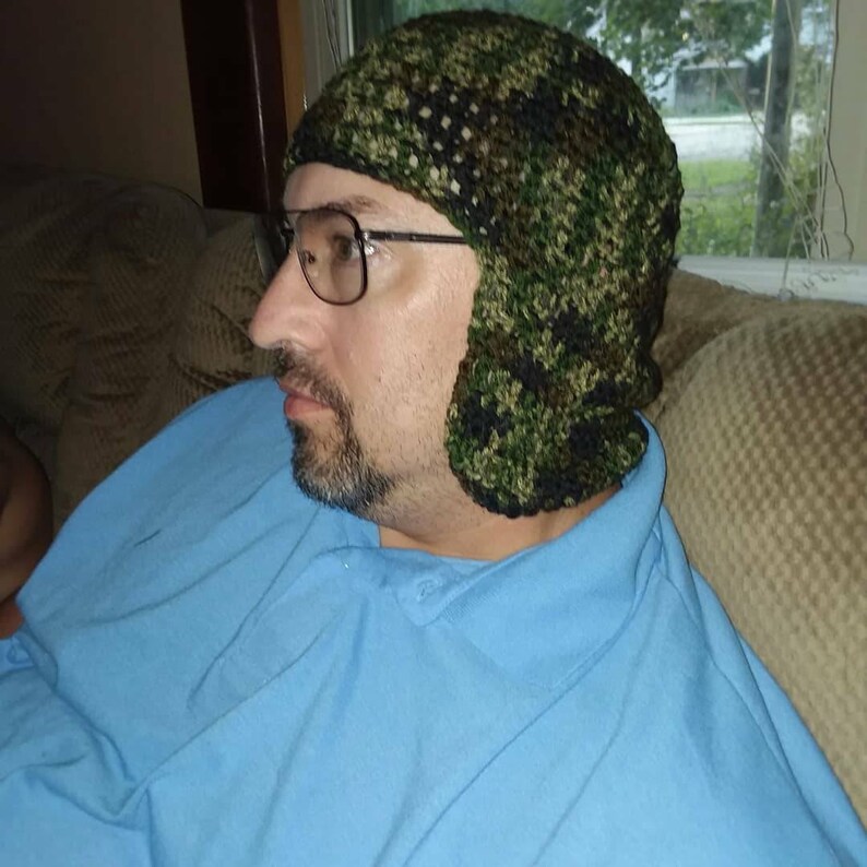 Men's Hunting Hat Baseball Cap Cover Crochet Pattern - Etsy