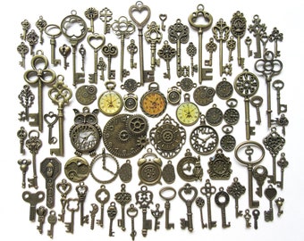 Brass Skeleton Clock - Etsy