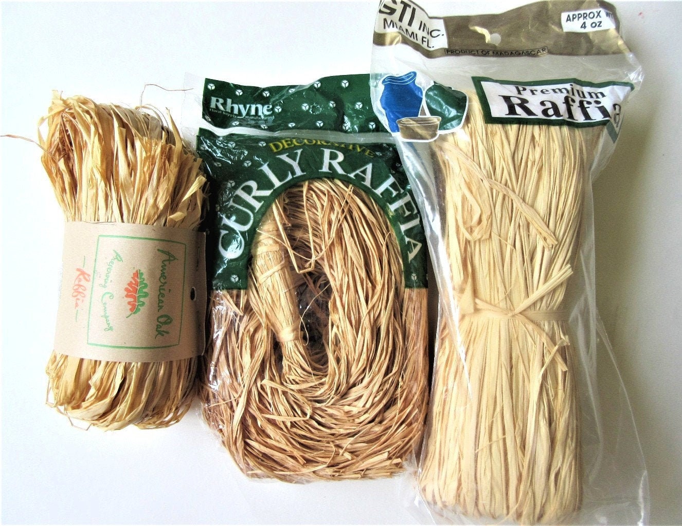 Natural Madagascar Raffia Raffia Bundle Wreath Supplies Luau Hawaiian ...