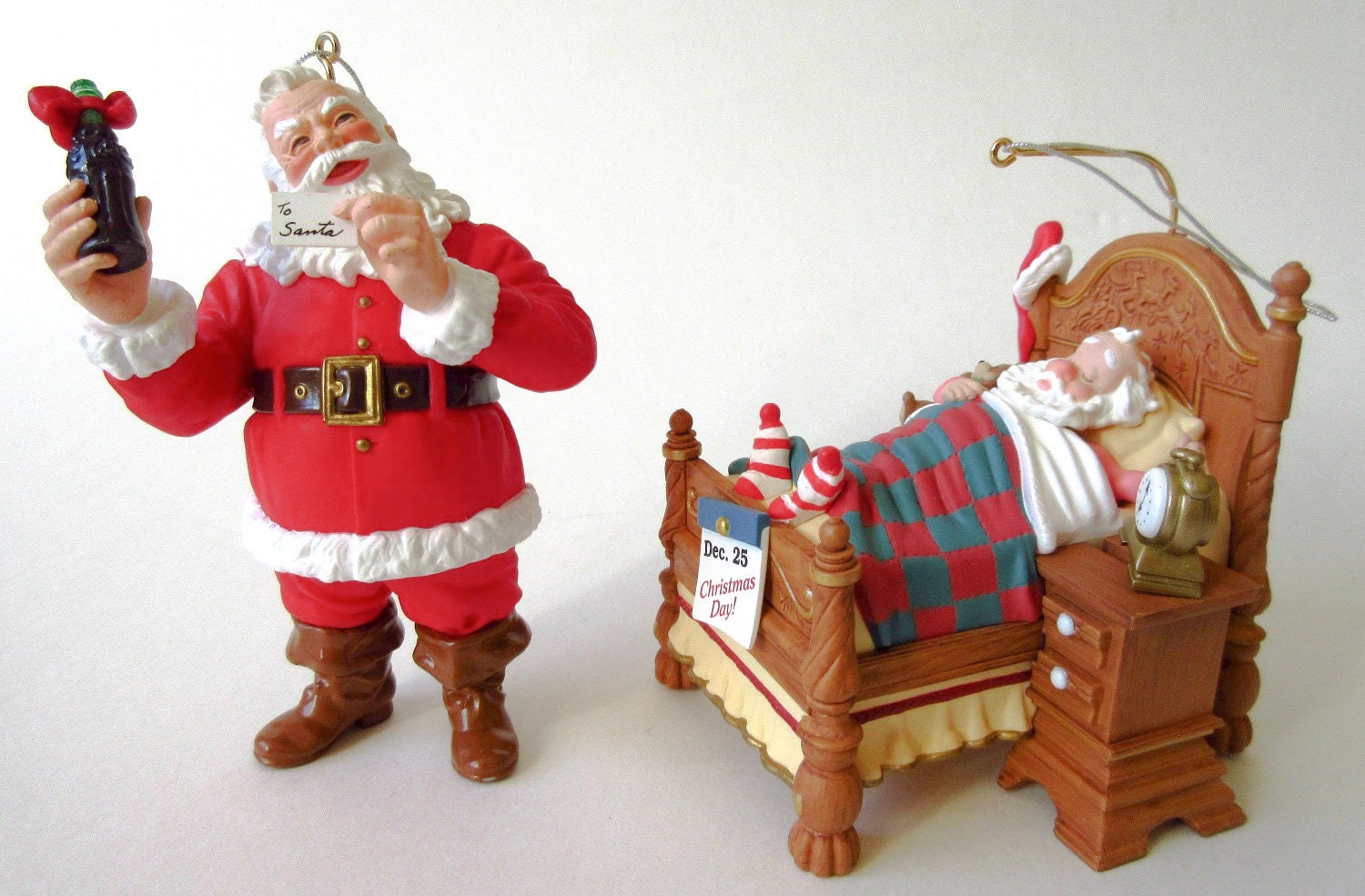 Hallmark Santa Ornament Lot of 10 Vintage Old Fashioned - Etsy
