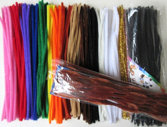 Pipe Cleaner & Bumpy Chenille Wired Stems 12 Multi - Etsy