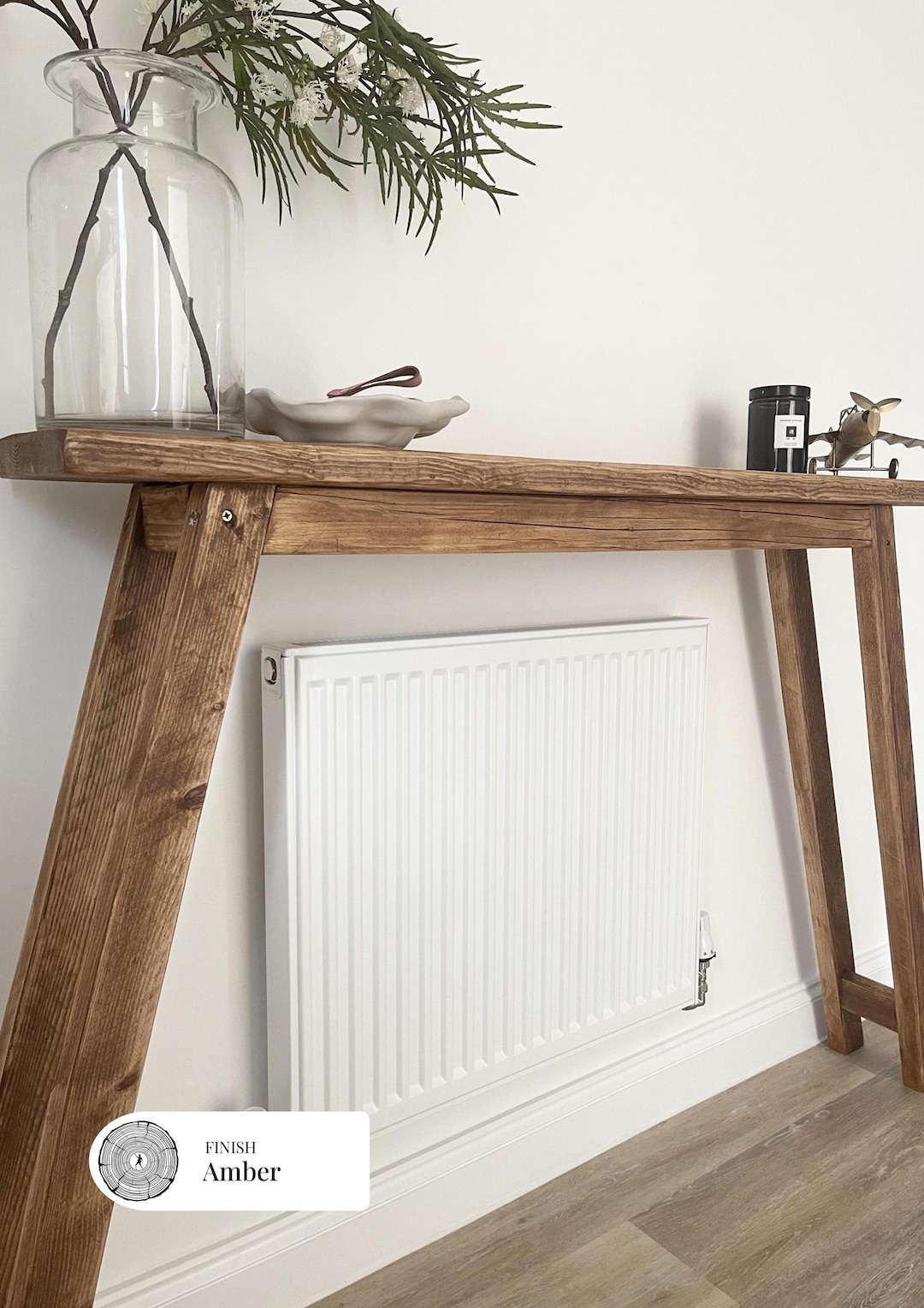 Handmade Reclaimed Wood Console Table: Rustic Farmhouse Hallway Table ...