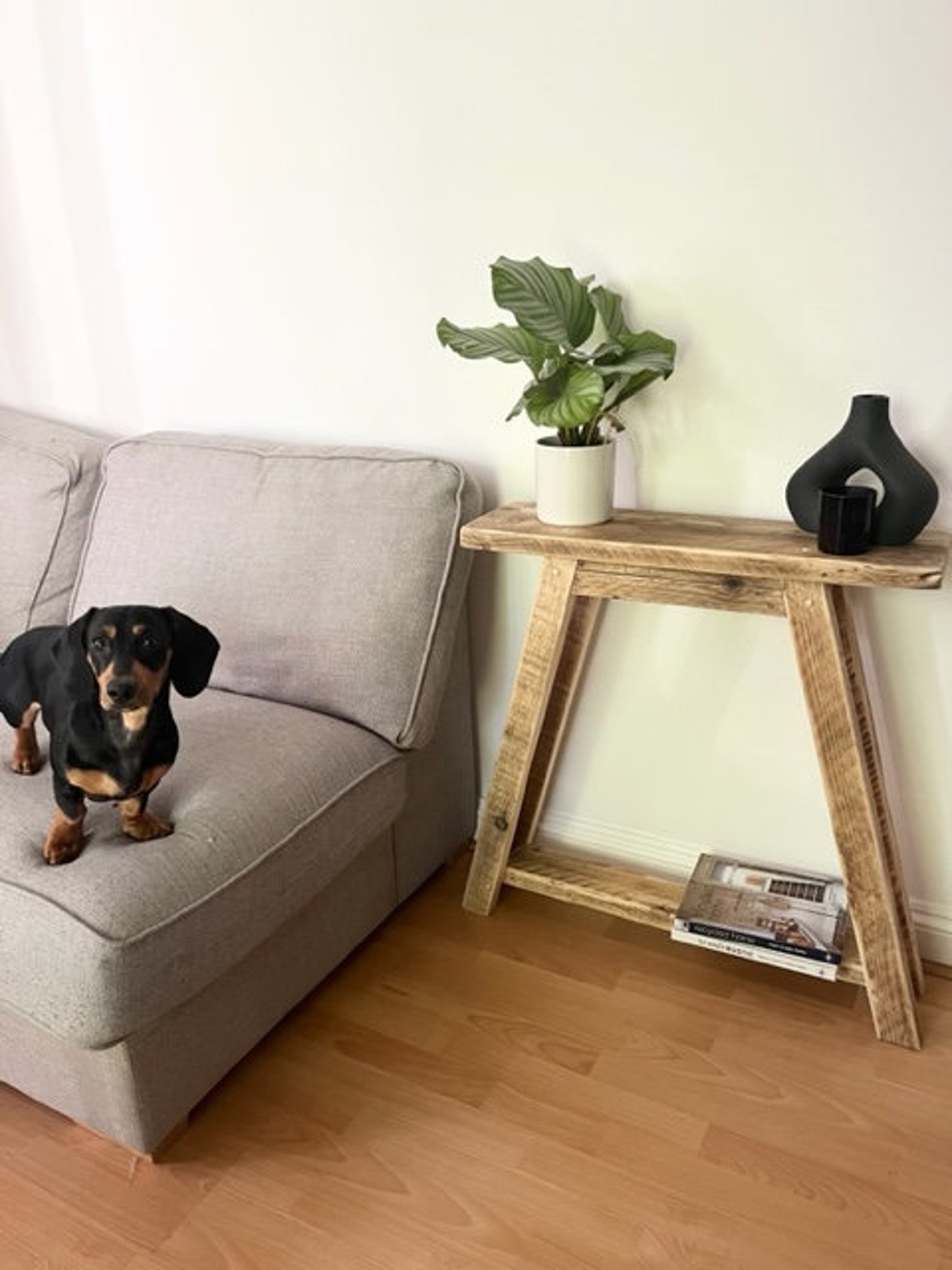Rustic Console Table-rustic Side Table-reclaimed Wood Narrow Hallway ...