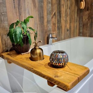 Rustic Bath Caddy- Reclaimed Wooden Tray- Bath Board- JAMES - Etsy Canada