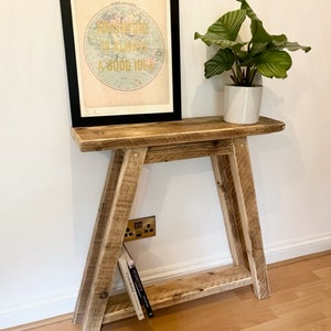 Rustic Console Table-rustic Side Table-reclaimed Wood Narrow Hallway ...