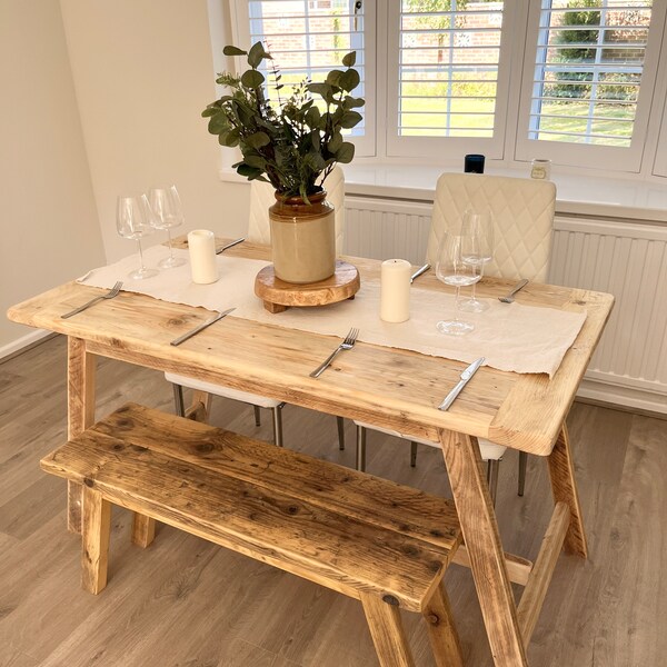 Rustic Dining Table - Etsy