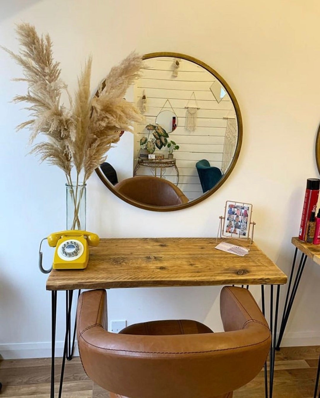 Rustic Desk-made From Reclaimed Wood-with Steel Industrial Legs. for ...