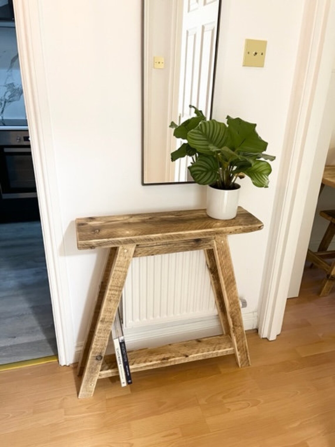 Rustic Console Table-rustic Side Table-reclaimed Wood Narrow Hallway ...