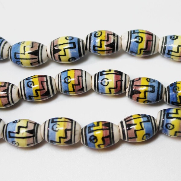 Hand Painted Beads - Etsy