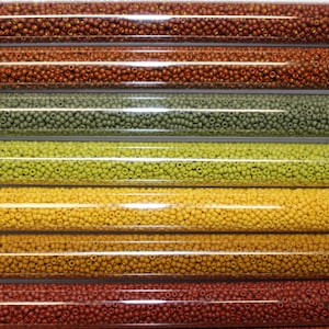 11/0 Japanese Seed Beads, Frosted Opaque Variety Pack, Nature Colors ...