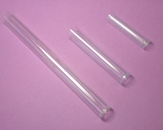 15 Pack Clear Plastic Tubes With Plugs Gumball Tubes, Candy Favor ...