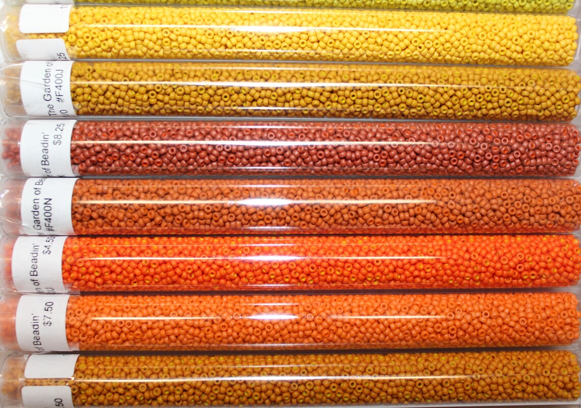 11/0 Japanese Seed Beads, Frosted Opaque Variety Pack, Nature Colors ...