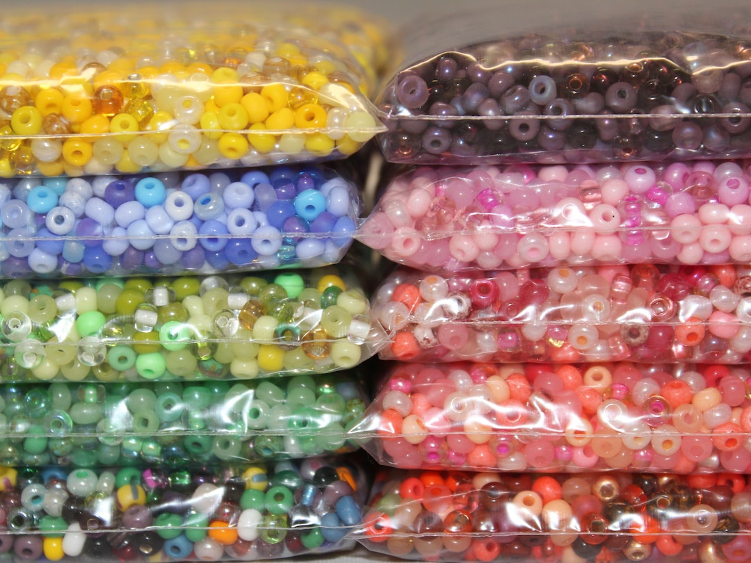 GRAB BAG! - Size 6/0 Czech Seed Beads, Choose Your Color Range, 1/4 ...