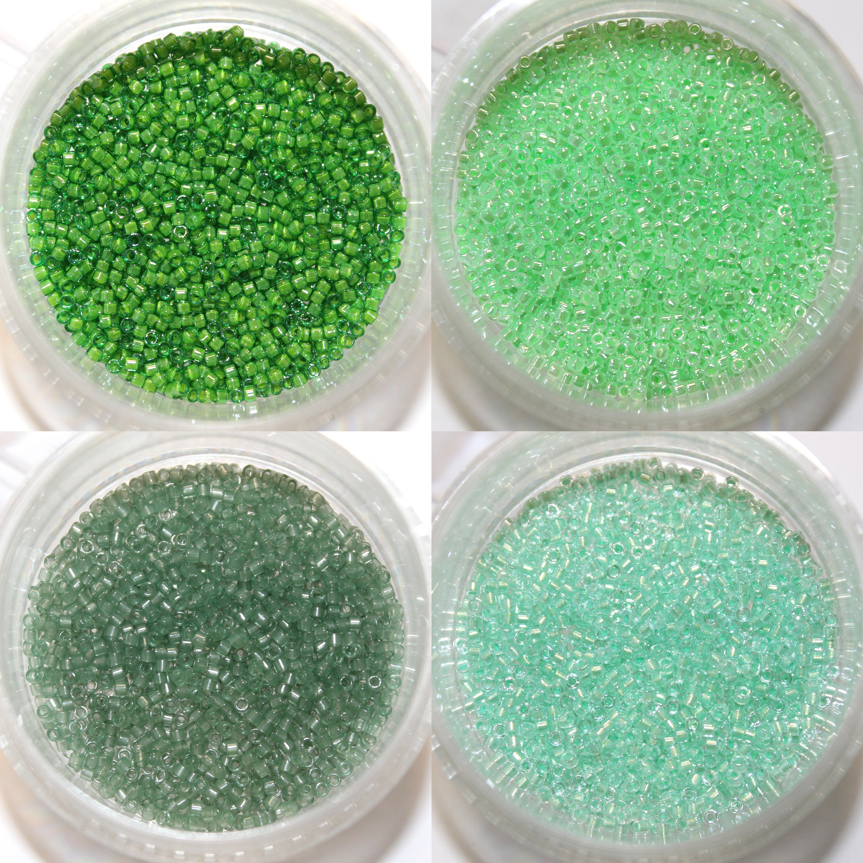 Lucky Shamrock Variety Pack, 11/0 Miyuki Delica Seed Beads, 8 Grams of ...