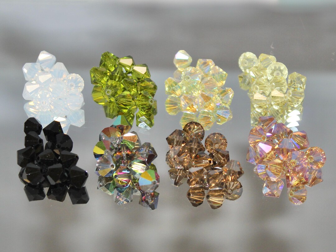 Article 5301 Swarovski Crystal, 8mm Bicone Shaped Beads, 8 Color ...