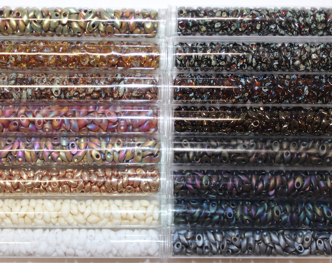 4x7mm Miyuki Long Magatama Seed Bead Earth Variety Pack, 16 Colors - Etsy