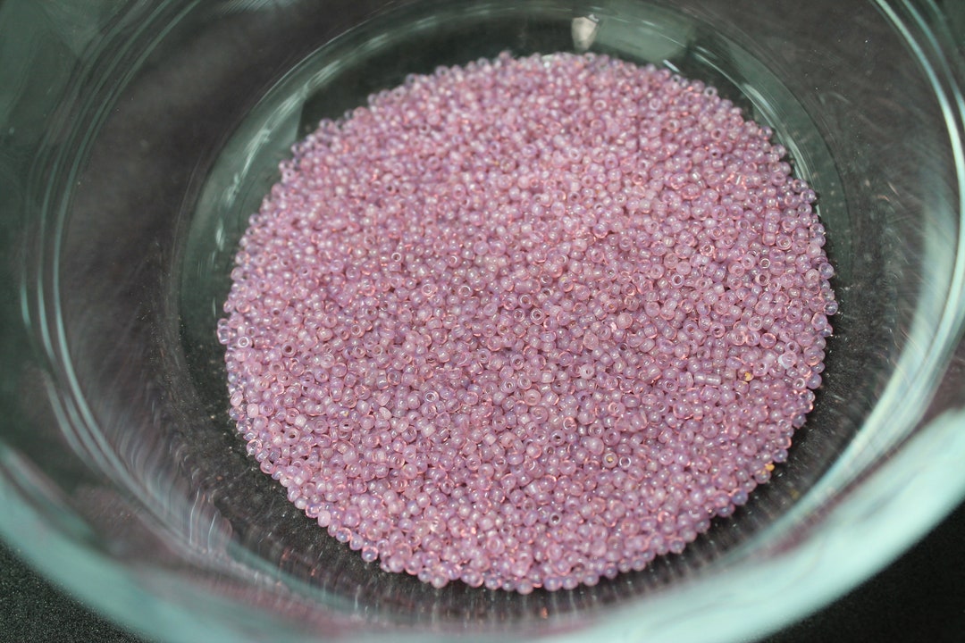 13/0 Vintage French Greasy Cheyenne Opal Seed Beads, Sold by the 5 ...