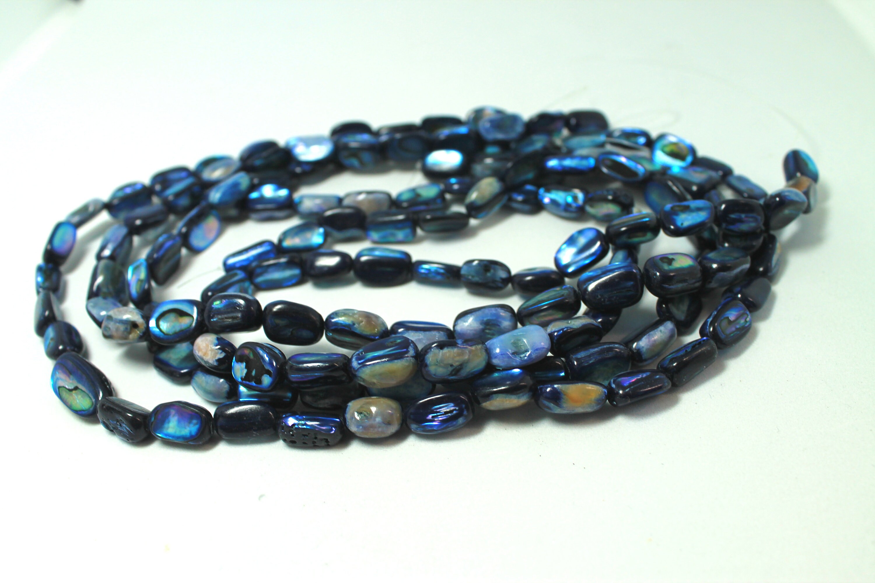 Paua Shell Nugget Beads 16 Inch Strand Sold by the Single - Etsy