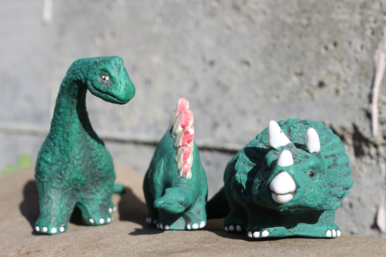 Handcrafted Peruvian Dinosaurs Figurines, 3 Styles to Choose From, One ...