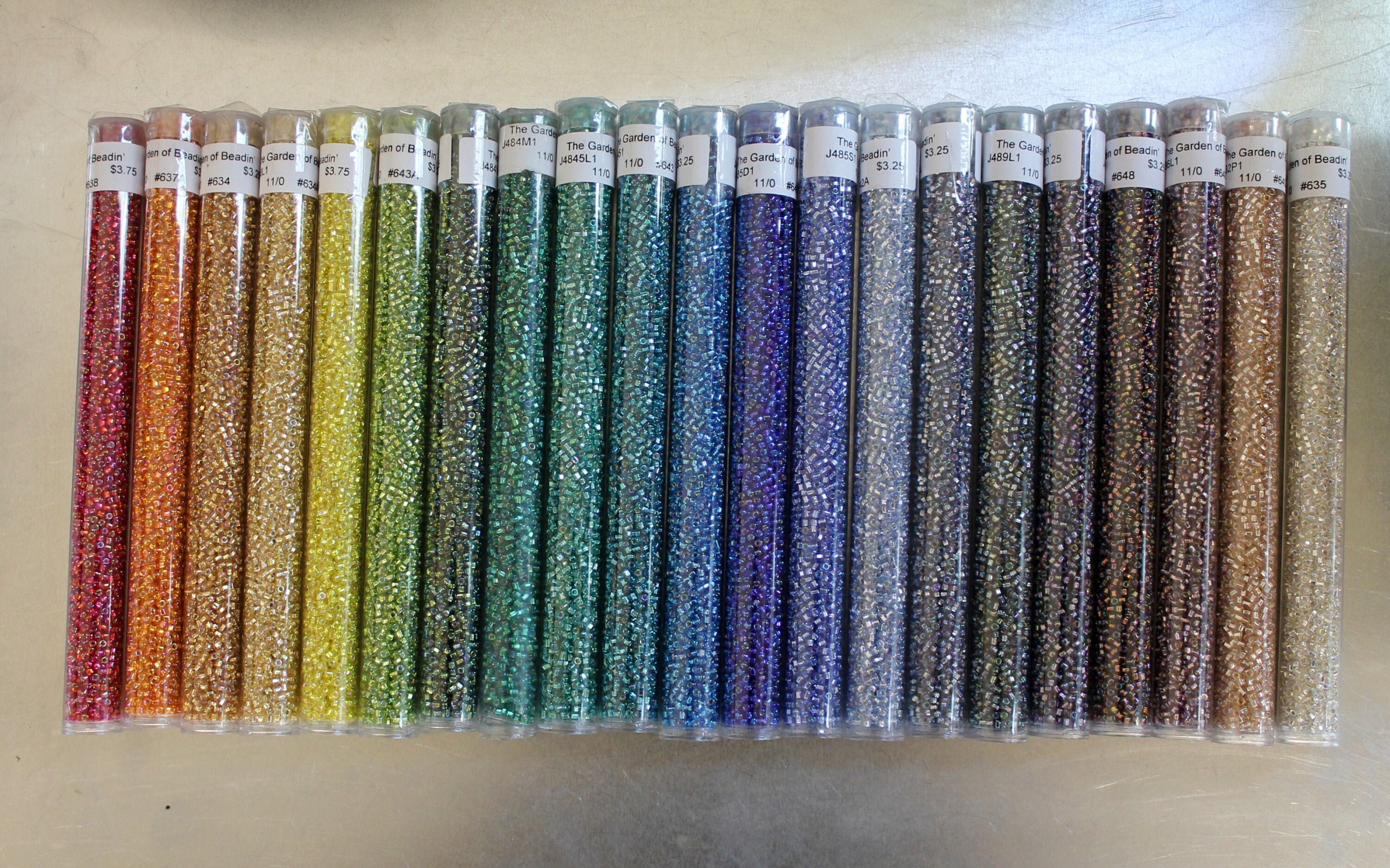 Japanese Seed Beads Mix of Silver Lined AB Colors Choose - Etsy