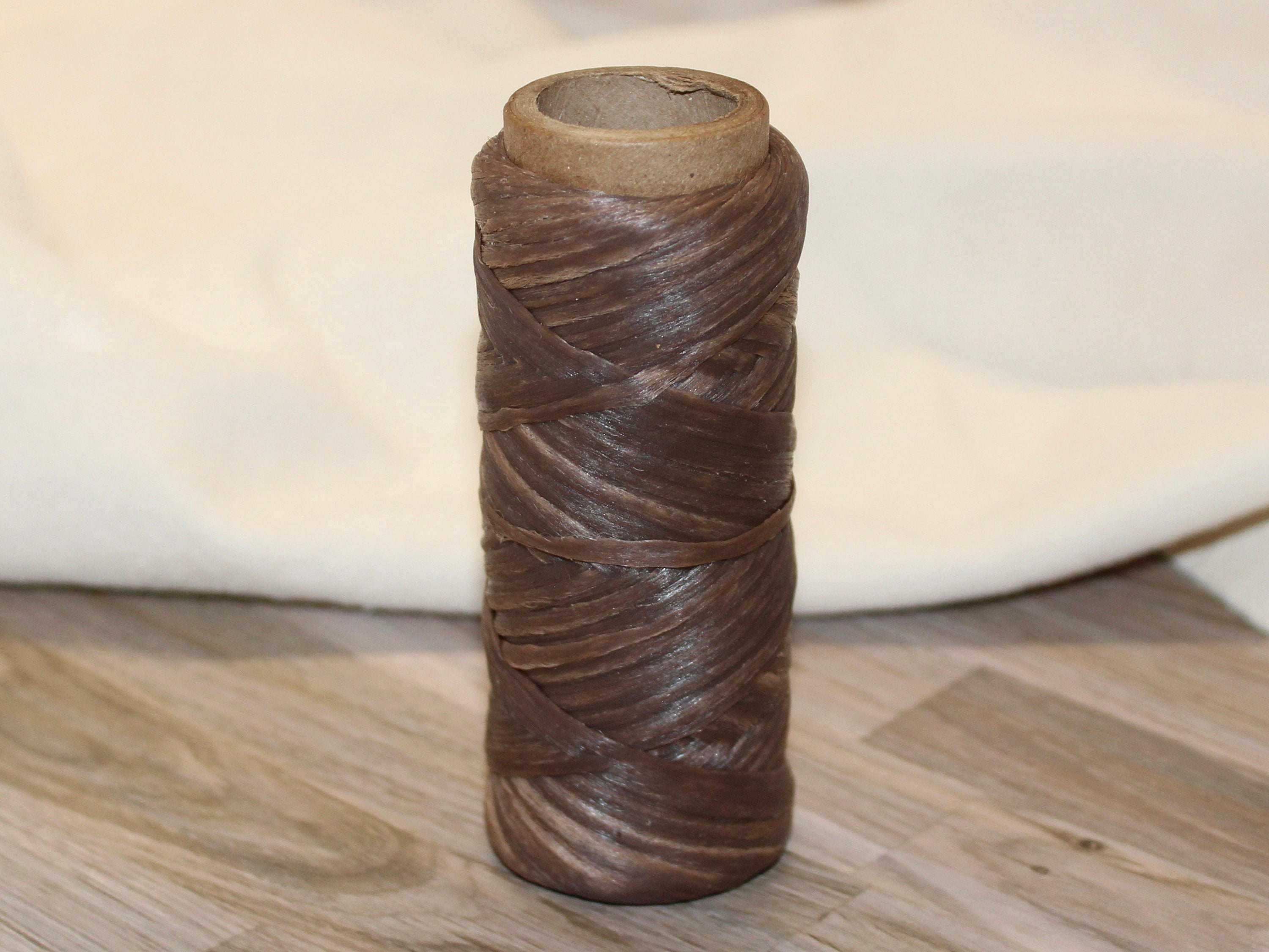 1 Ounce Spool Artificial Sinew, 4 Color Options, Waxed Beading Thread ...
