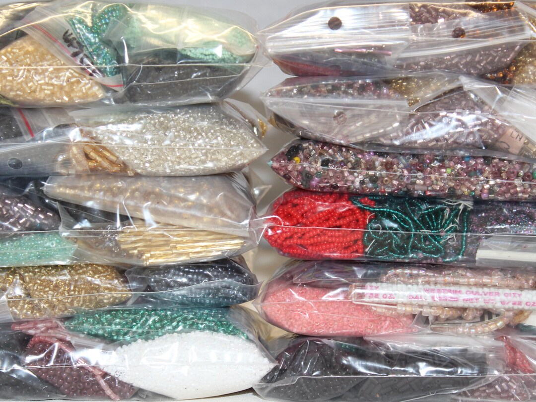 GRAB BAG! - Vintage Czech Seed Beads, 1/4 Kilo, 20% Off - Etsy