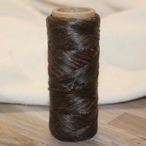 1 Ounce Spool Artificial Sinew, 4 Color Options, Waxed Beading Thread ...