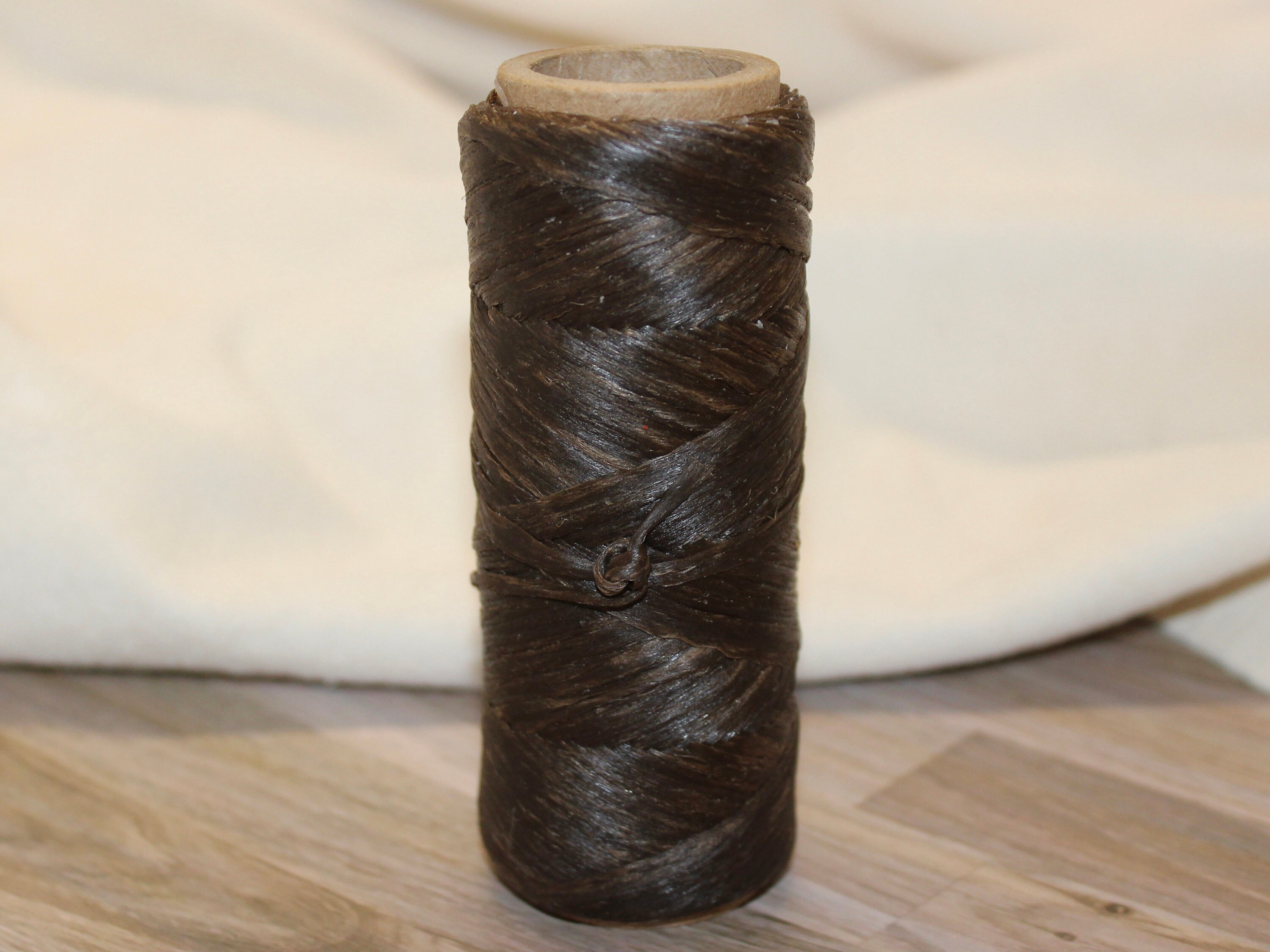 1 Ounce Spool Artificial Sinew, 4 Color Options, Waxed Beading Thread ...