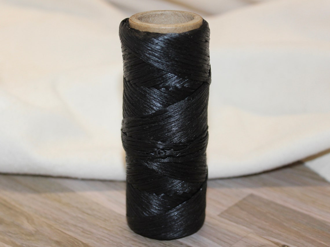 1 Ounce Spool Artificial Sinew, 4 Color Options, Waxed Beading Thread ...