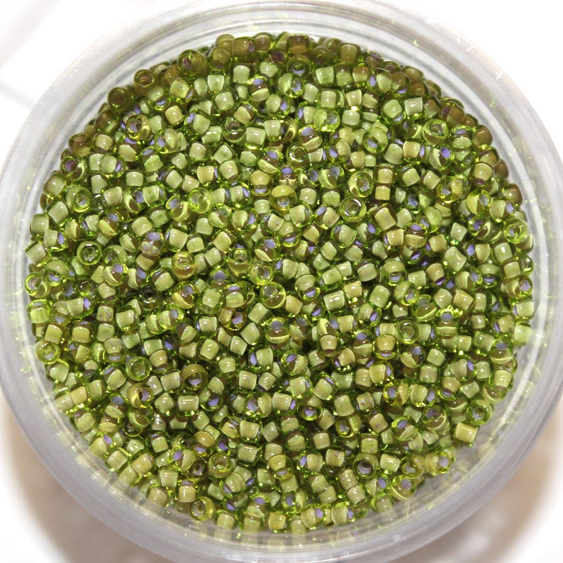 11/0 Celery Green Japanese Seed Bead Mini Pack, 8 Colors Included, 1 ...