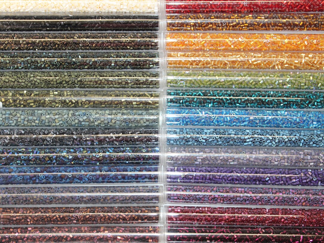 8/0 Japanese Hex Cut Seed Bead Variety Pack, 27 Colors - Etsy