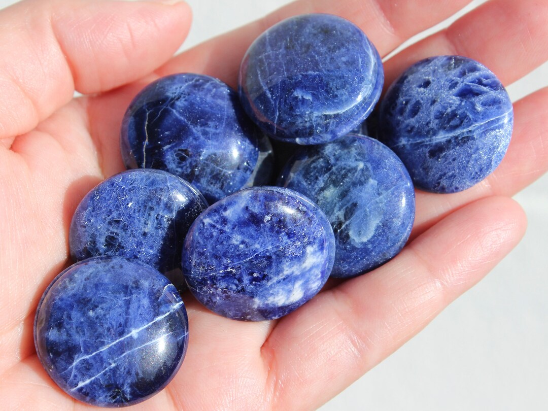 Sodalite Cabochons, 25mm Rounds, Sold by Single Cabochon or by the ...