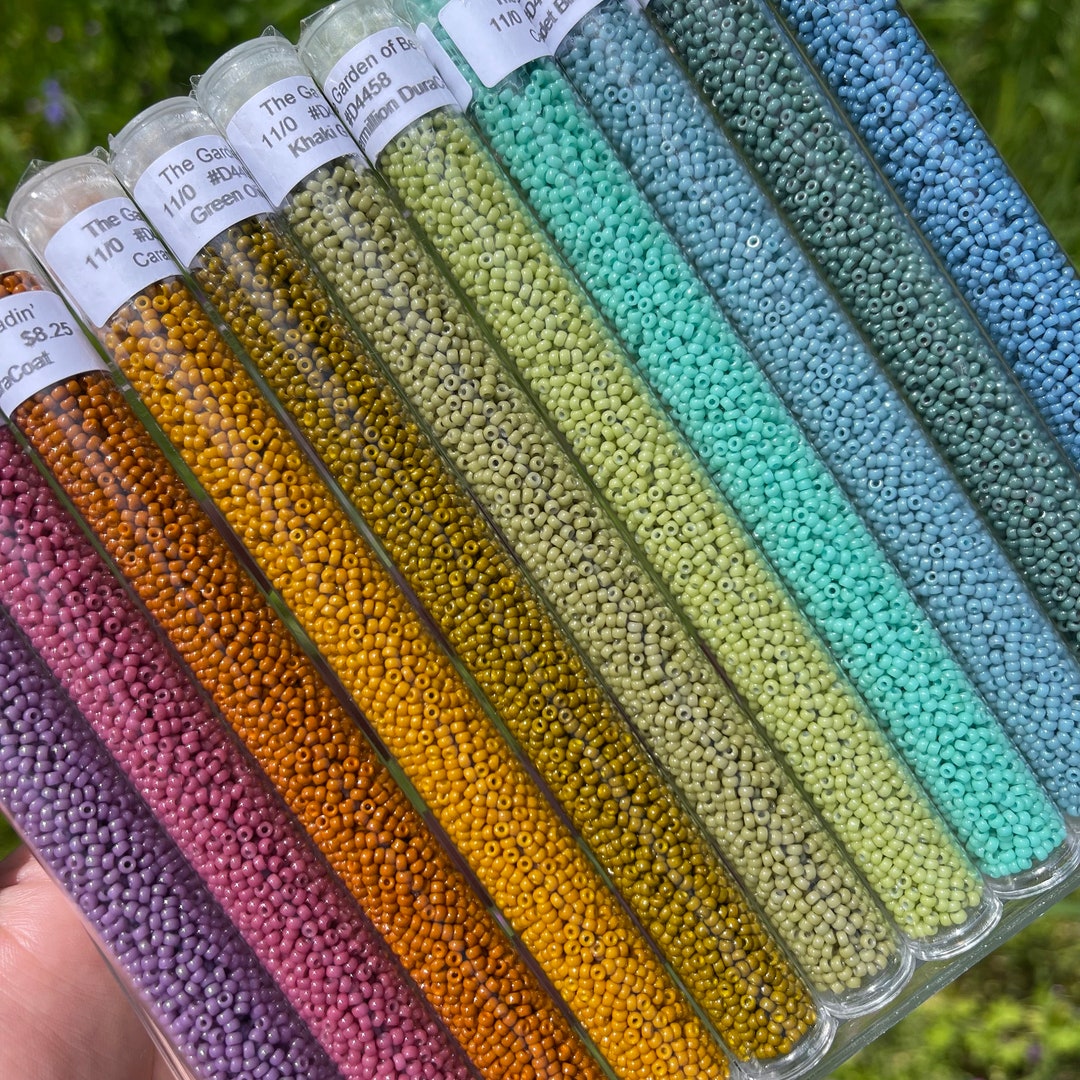 Dusty Pastel Miyuki Duracoat Seed Bead Variety Pack, 15/0, 11/0 or 8/0 ...