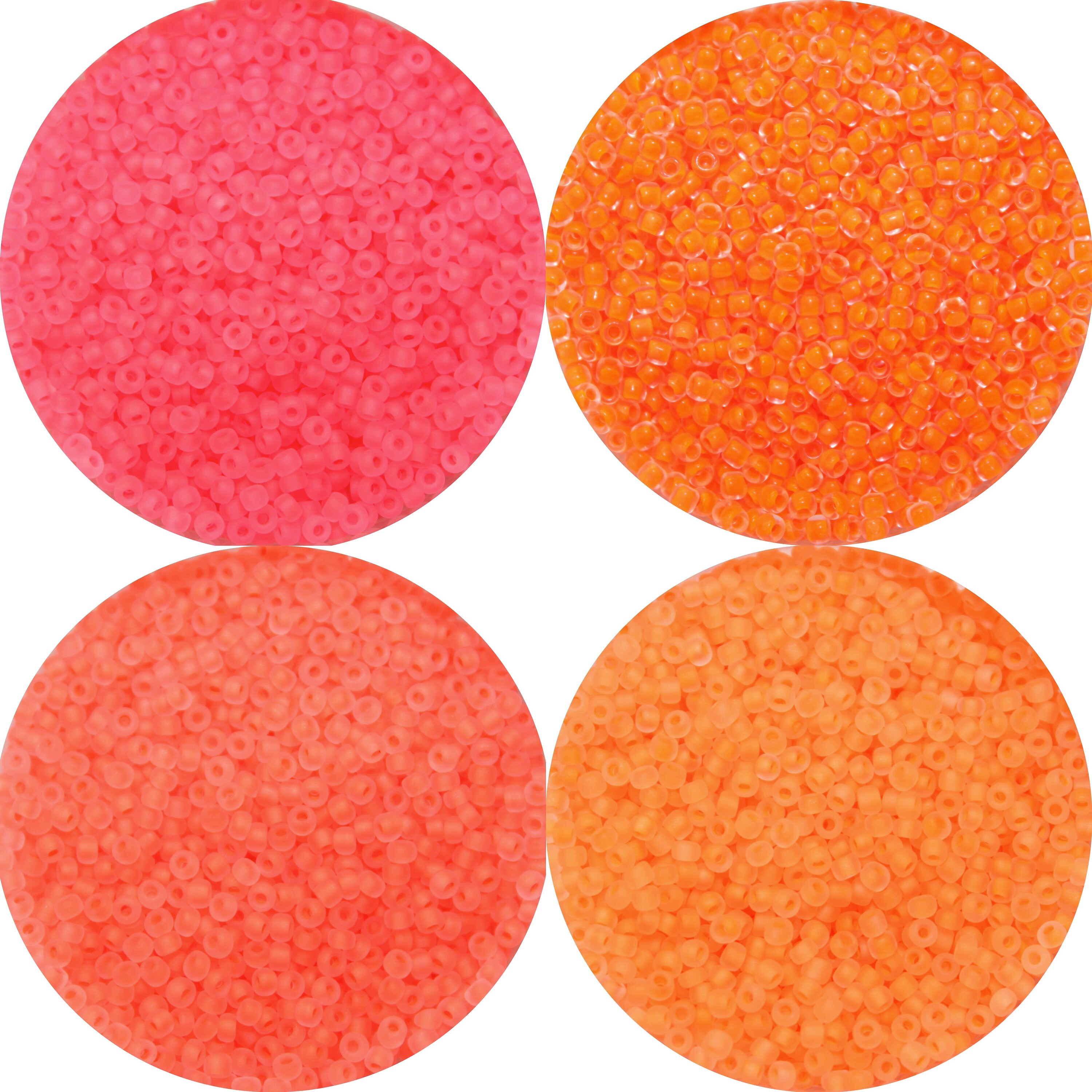 11/0 Japanese Frosted/matte Neon Lined Crystal Variety Pack - Etsy