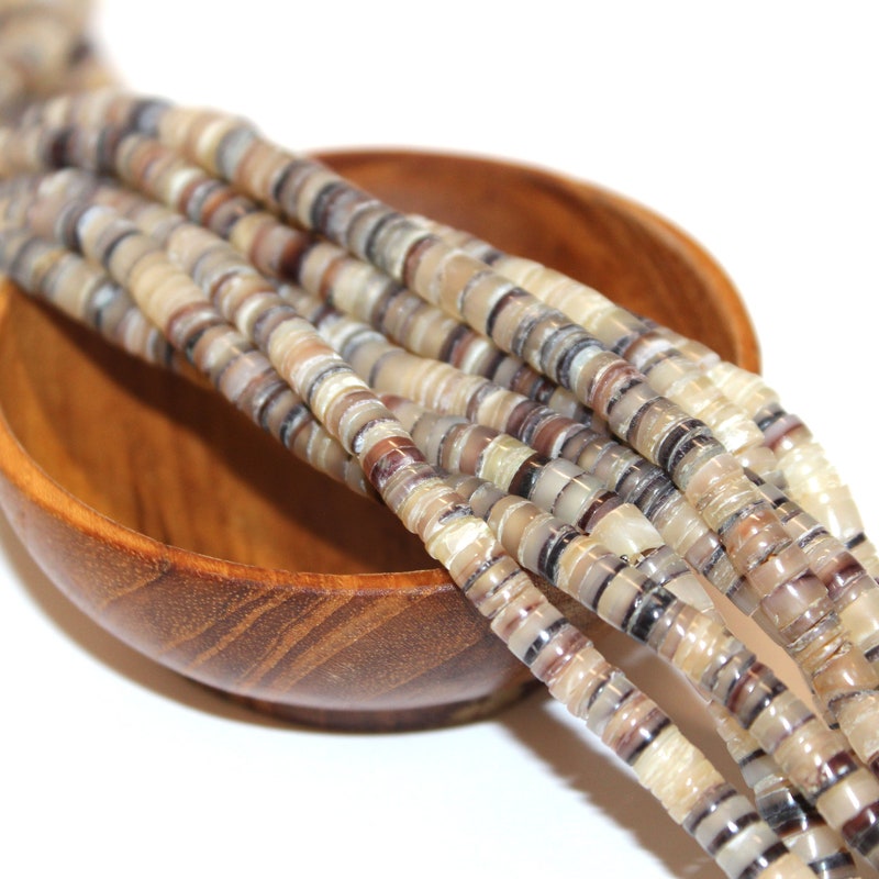 Shell Heishi Beads - Etsy